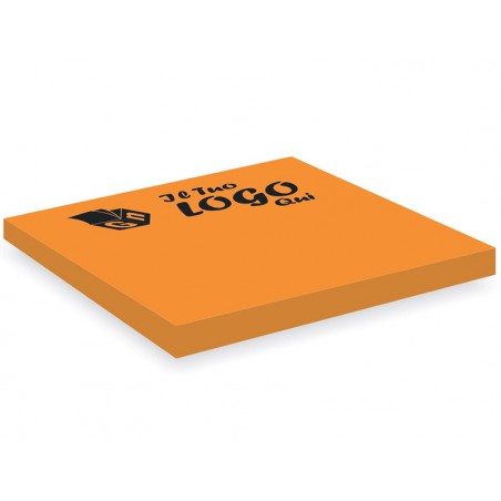 Post it arancioni 75x75mm personalizzati | Giallonote