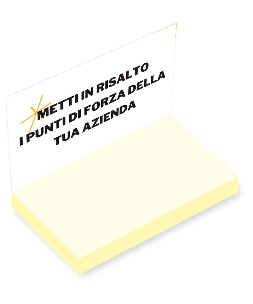 Post-it giallo personalizzato con copertina | Giallonote